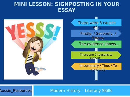 How to signpost your ideas in an essay | Teaching Resources