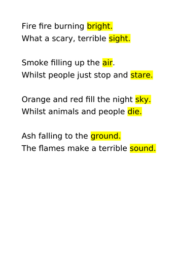 The Great Fire of London Poetry | Teaching Resources