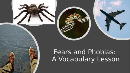 Fears and Phobias Vocabulary PowerPoint | Teaching Resources