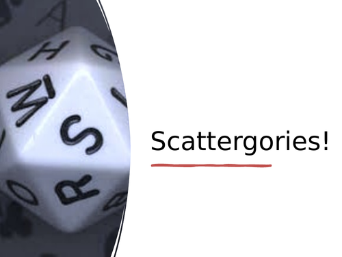Scattergories PowerPoint | Teaching Resources