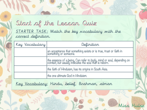 L1 Brahman and Atman (Upper KS2) | Teaching Resources