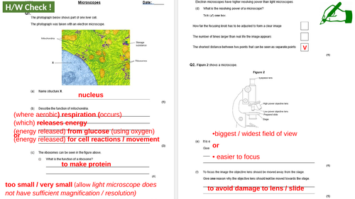 Microscopes GCSE HIGHER | Teaching Resources