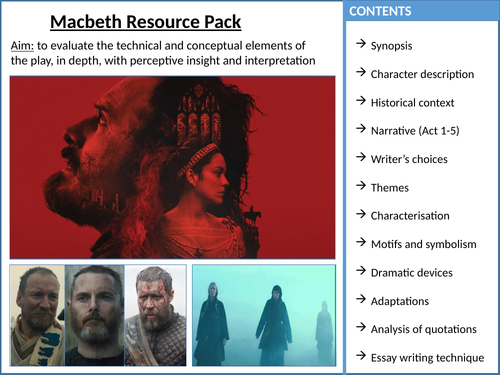 Macbeth Resource Pack | Teaching Resources