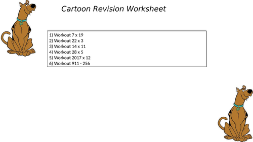 CARTOON REVISION WORKSHEET 24 | Teaching Resources