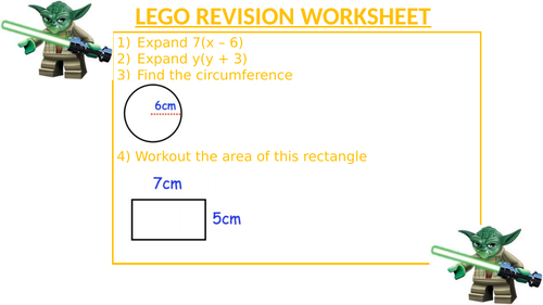 LEGO REVISION WORKSHEET 17 | Teaching Resources