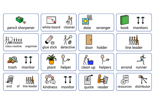 Classroom Job Labels | Teaching Resources