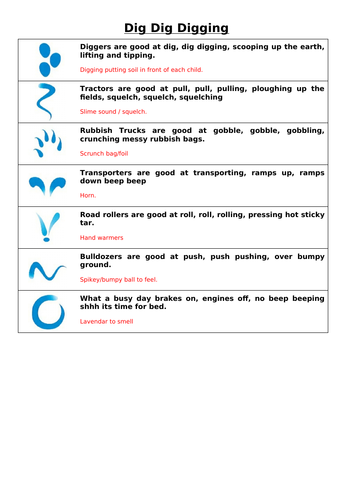 Sensory Story - Dig Dig Digging | Teaching Resources