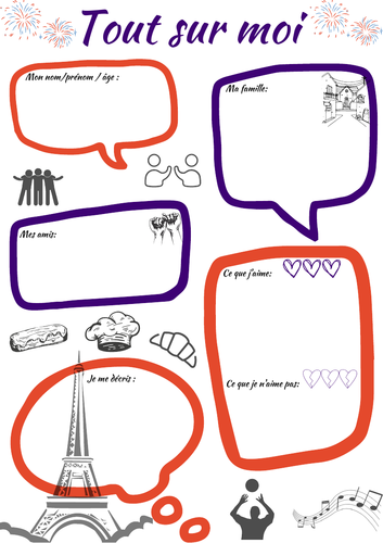 All about me / tout sur moi / todo sobre me | Teaching Resources