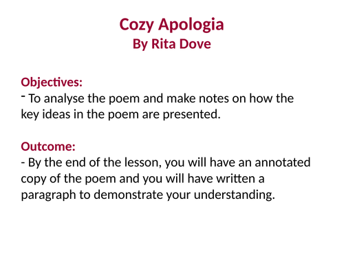 Cozy Apologia GCSE PPT | Teaching Resources