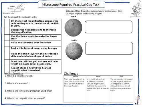 Microscopes Required Practical Activity | Teaching Resources Microscopes Required Practical Activity | Teaching Resources