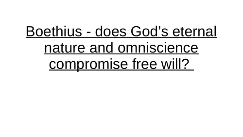 Boethius and time | Teaching Resources