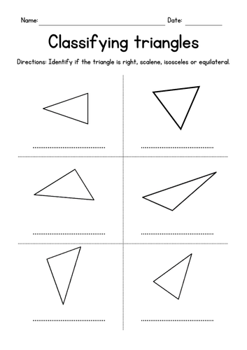 Classifying Triangles by Their Sides | Teaching Resources