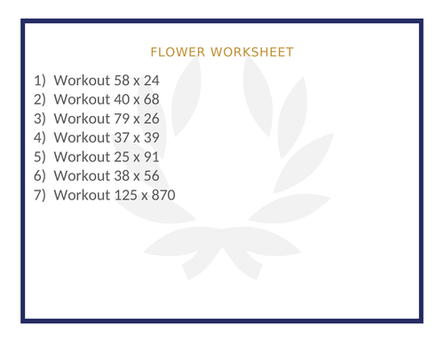 FLOWER WORKSHEET 1 | Teaching Resources