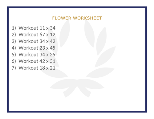 FLOWER WORKSHEET 8 | Teaching Resources