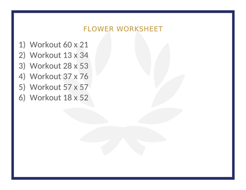 FLOWER WORKSHEET 27 | Teaching Resources