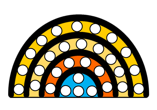 Seasonal themed fine motor rainbow | Teaching Resources