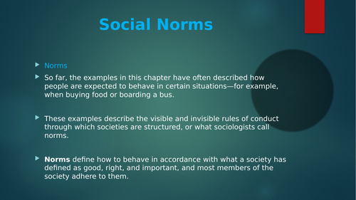 Social and Formal Norms in Sociology...Using Breaching Experiments to ...