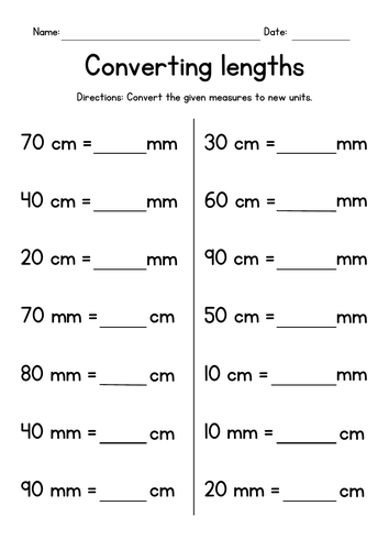 Converting Centimeters and Millimeters | Teaching Resources Converting Centimeters and Millimeters | Teaching Resources
