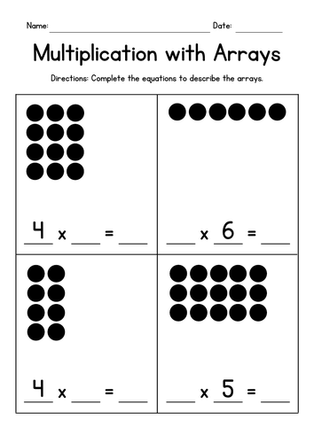 Multiplication with Arrays | Teaching Resources Multiplication with Arrays | Teaching Resources
