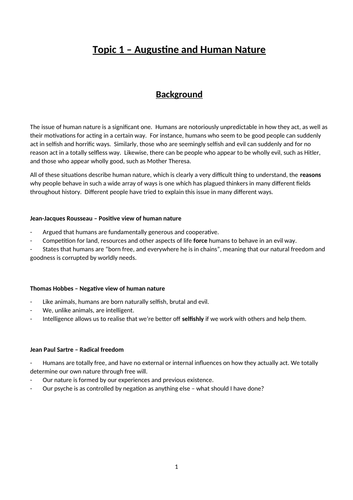 RE - A-Level - Developments in Christian Thought Booklet - OCR ...