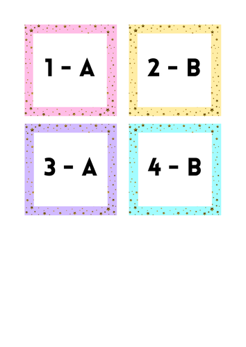 Kagan Pastel Star Desk Labels | Teaching Resources