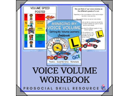 Classroom Voice Volume Scale Workbook - Poster Story Activity ...