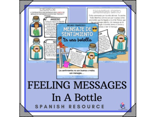 SPANISH VERSION Feeling Messages In a Bottle - Emotional Awareness Self ...