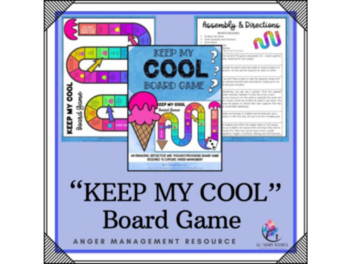 Keep Your Cool Board Game - Anger Management Triggers Coping SEL Lesson ...