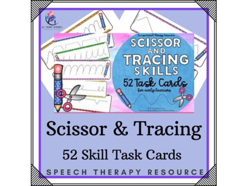 Scissor & Tracing Task Cards for Early Learners - Occupational Therapy ...