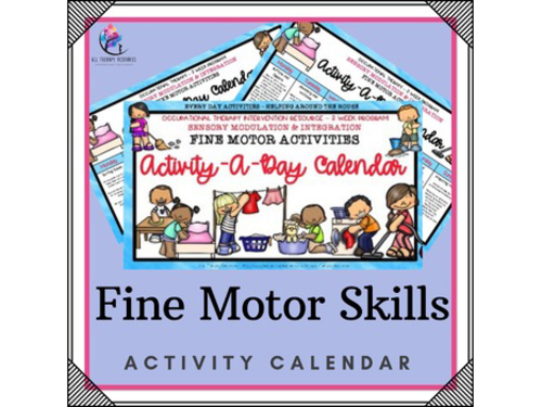 Fine Motor Activities - Occupational Therapy Learning Program - Autism ...