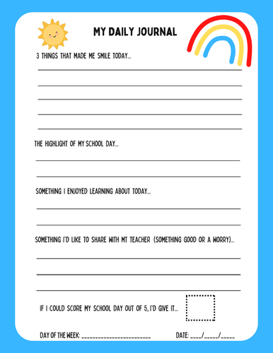 Daily Journal | Teaching Resources