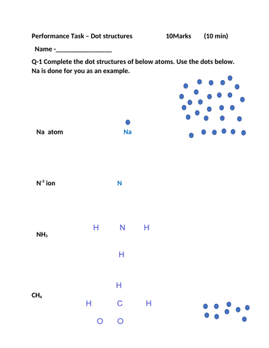 Lewis Structures Worksheet