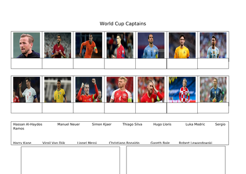 2022 World Cup picture match | Teaching Resources