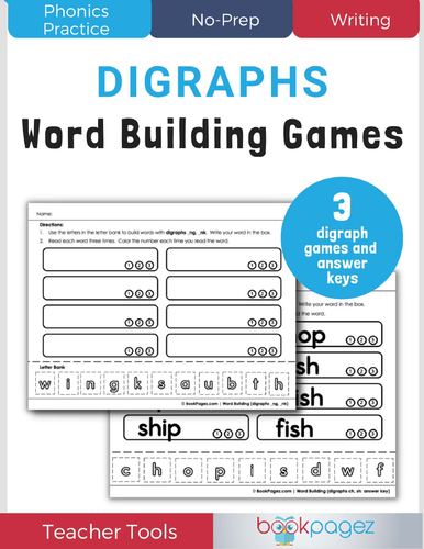 Word Building Games: Digraphs | Teaching Resources