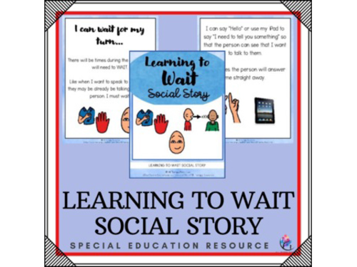 Social Narrative - Learning to Wait - Support with Coping | Teaching ...