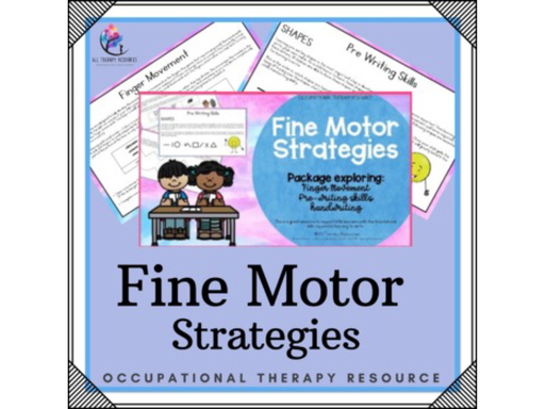 Fine Motor Strategies - Finger Movement, Pre-Writing Skills ...