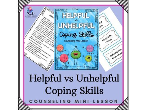 HELPFUL vs UNHELPFUL Coping Skills | Counseling Mini Lesson - CBT ...