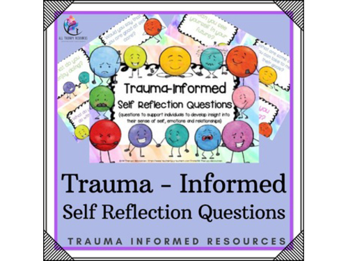CBT Trauma Informed Self Reflection Questions - identity, emotion ...