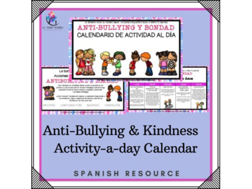 SPANISH VERSION - Anti-Bullying & Kindness Activity-a-day Calendar ...
