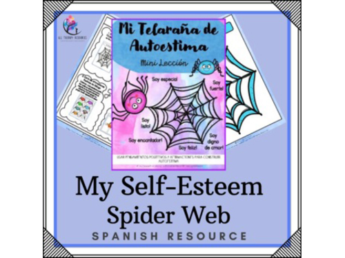 SPANISH VERSION - My Self-Esteem Spider Web - Counseling - CBT ...