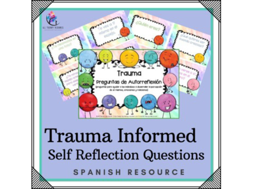 SPANISH VERSION - CBT Trauma Informed Self Reflection Questions ...
