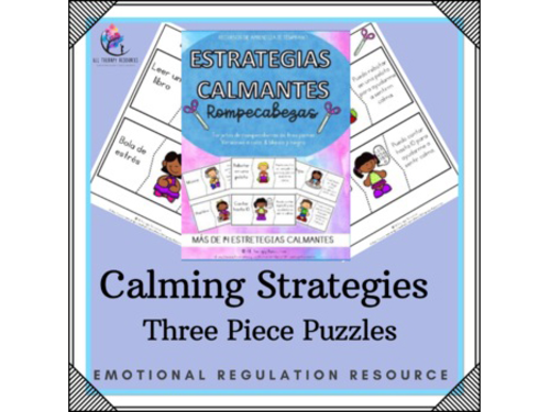 Spanish Version - Calming Strategies - Three Piece Puzzles - 14 ...