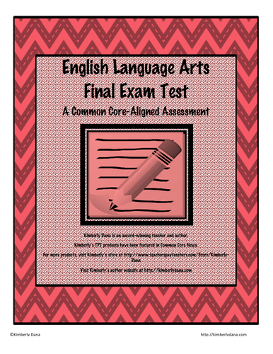 English Language Arts Test | Teaching Resources