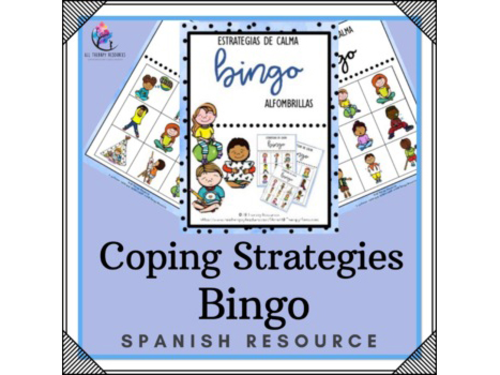 SPANISH VERSION - Calming and Coping Strategies Bingo Activity ...