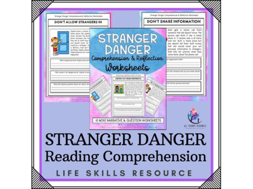 Stranger Danger Reading Comprehension I Personal Safety I Child ...
