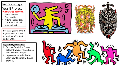 KS3 Art and Design (Year 7/8/9) - Artist Project - Keith Haring | Teaching Resources
