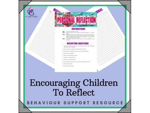Encouraging Children to Reflect - Reflective Exercise and Diary ...