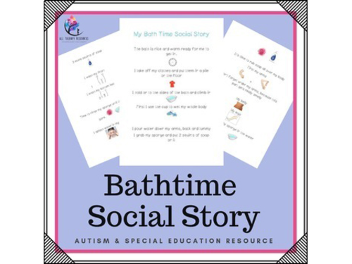 Bathtime Social Narrative - Personal Hygiene SPED | Teaching Resources