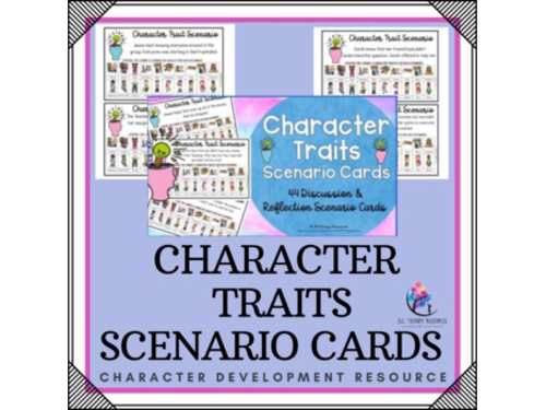 CHARACTER TRAITS - Scenario Cards - Personality Development Counseling ...