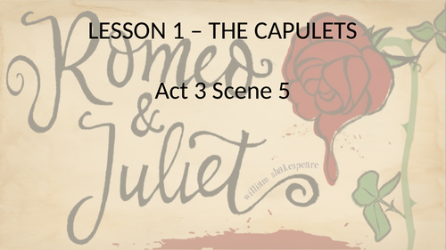Act 3 Scene 5 Romeo and Juliet | Teaching Resources